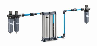 Oil vapor filtration for air compressors