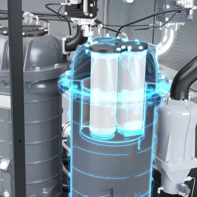 Oil lubricated screw compressor GA 180-315 VSD+